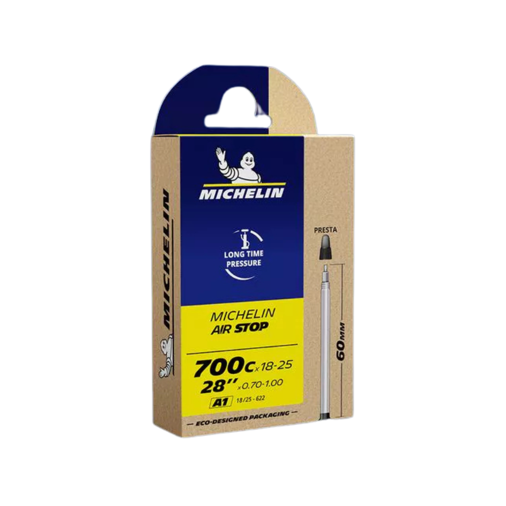TUBO MICHELIN 700C 18-25 AIRSTOP PRESTA 60MM | Bike City Guatemala